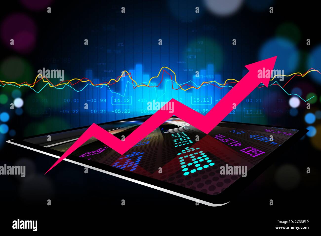 Stock market business graph Stock Photo - Alamy