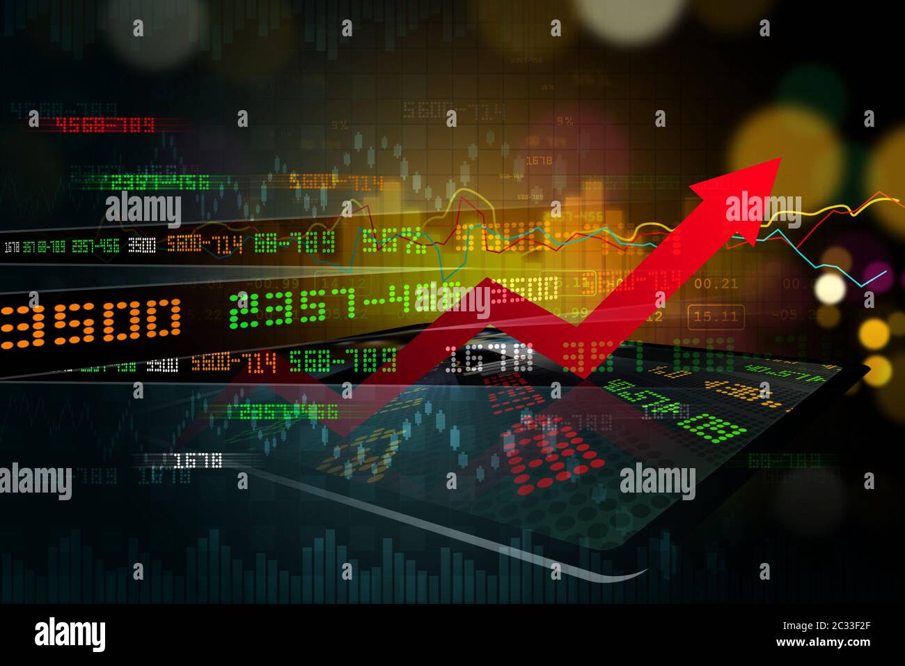 Stock market business graph Stock Photo - Alamy