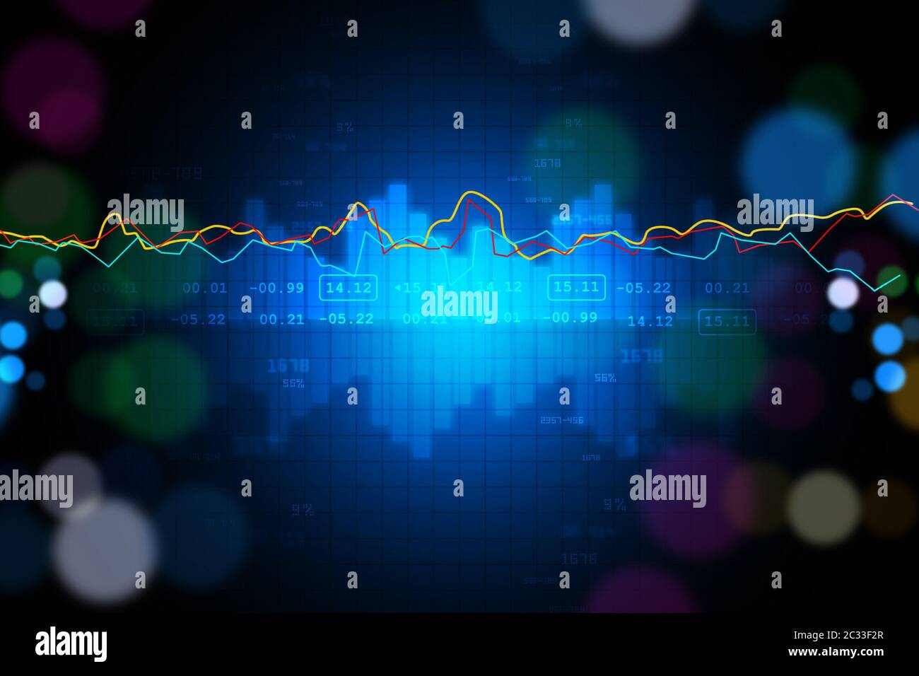 Stock exchange graph Stock Photo - Alamy