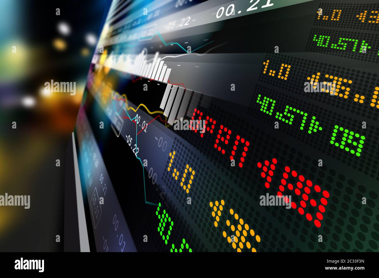 Data analyzing in stock market Stock Photo - Alamy