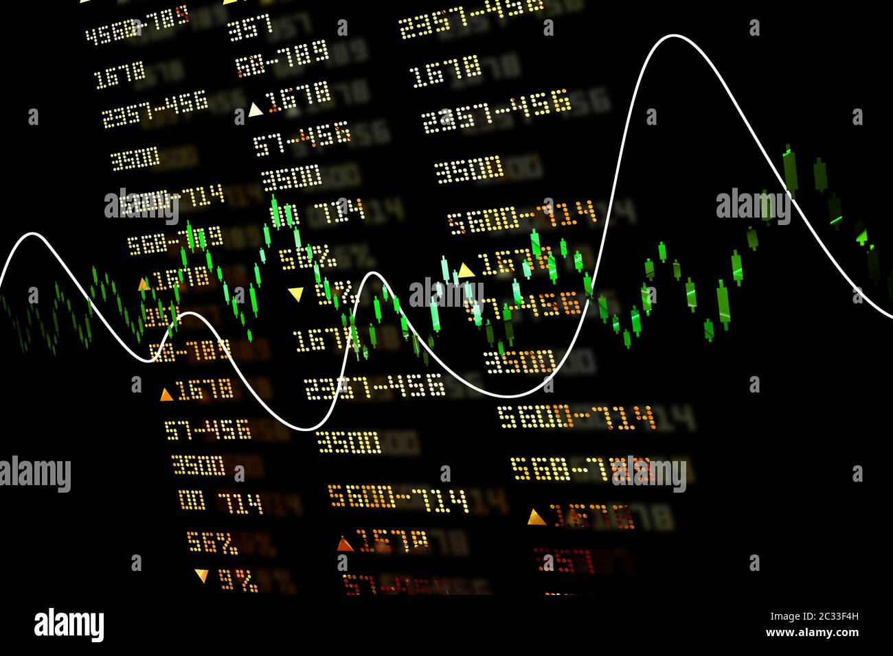 Stock market graph analysis Stock Photo - Alamy