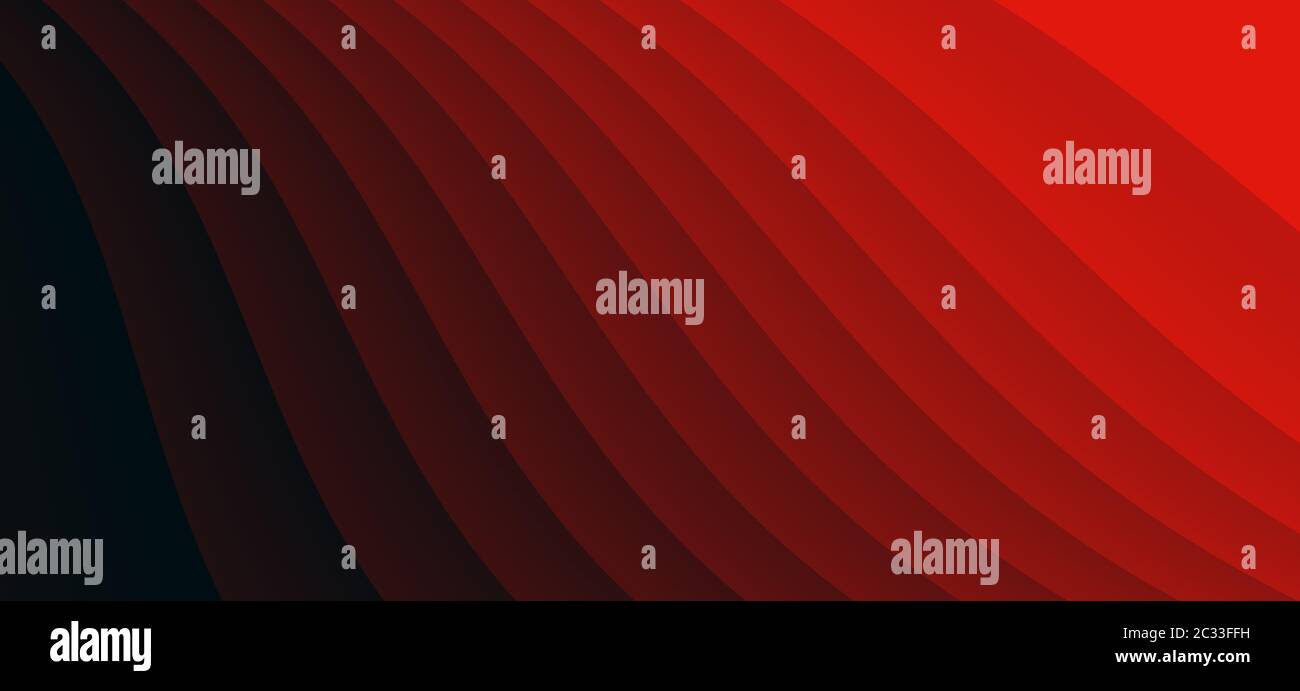 Red and Black Color Gradient Wave Abstract Illustration Stock Photo - Alamy