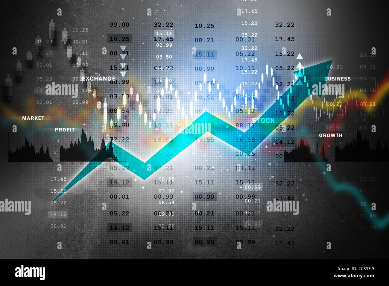Stock market business graph Stock Photo - Alamy