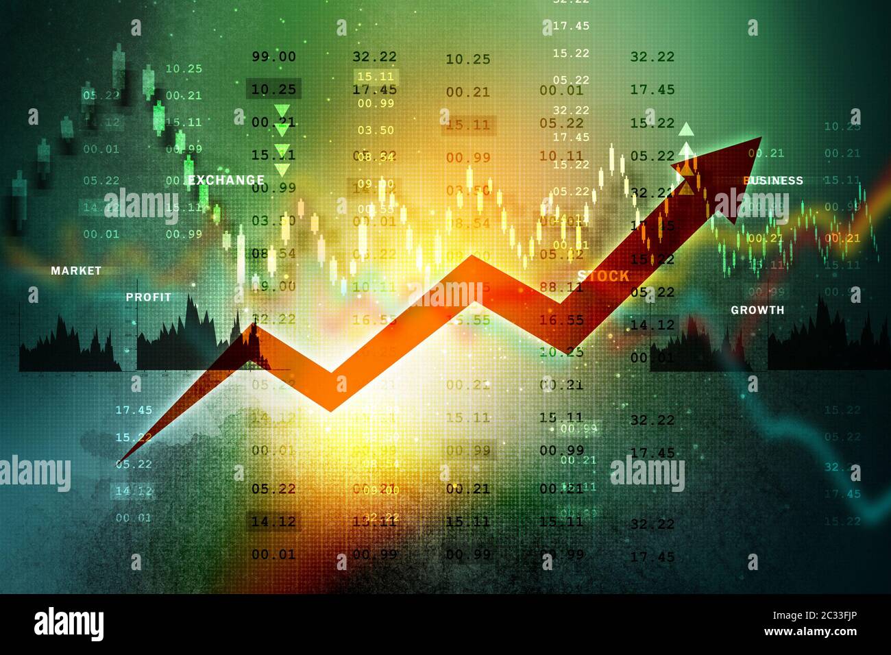 Stock market business graph Stock Photo - Alamy