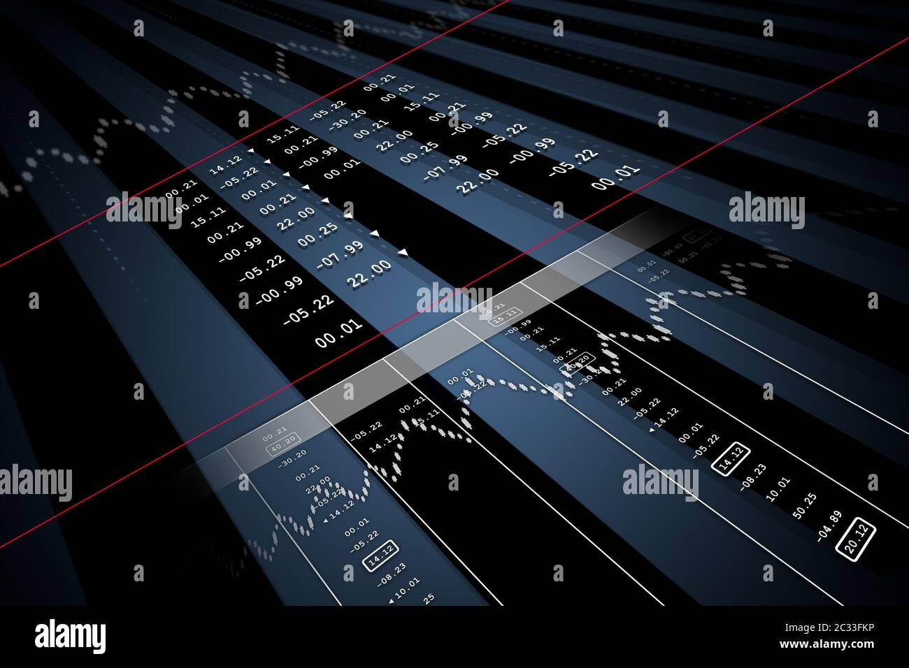 Stock market graph analysis Stock Photo - Alamy