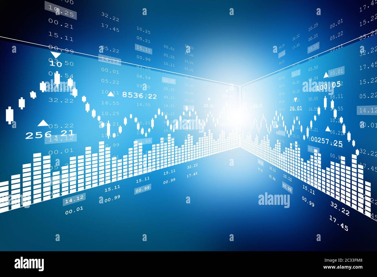 Stock market graph analysis Stock Photo - Alamy