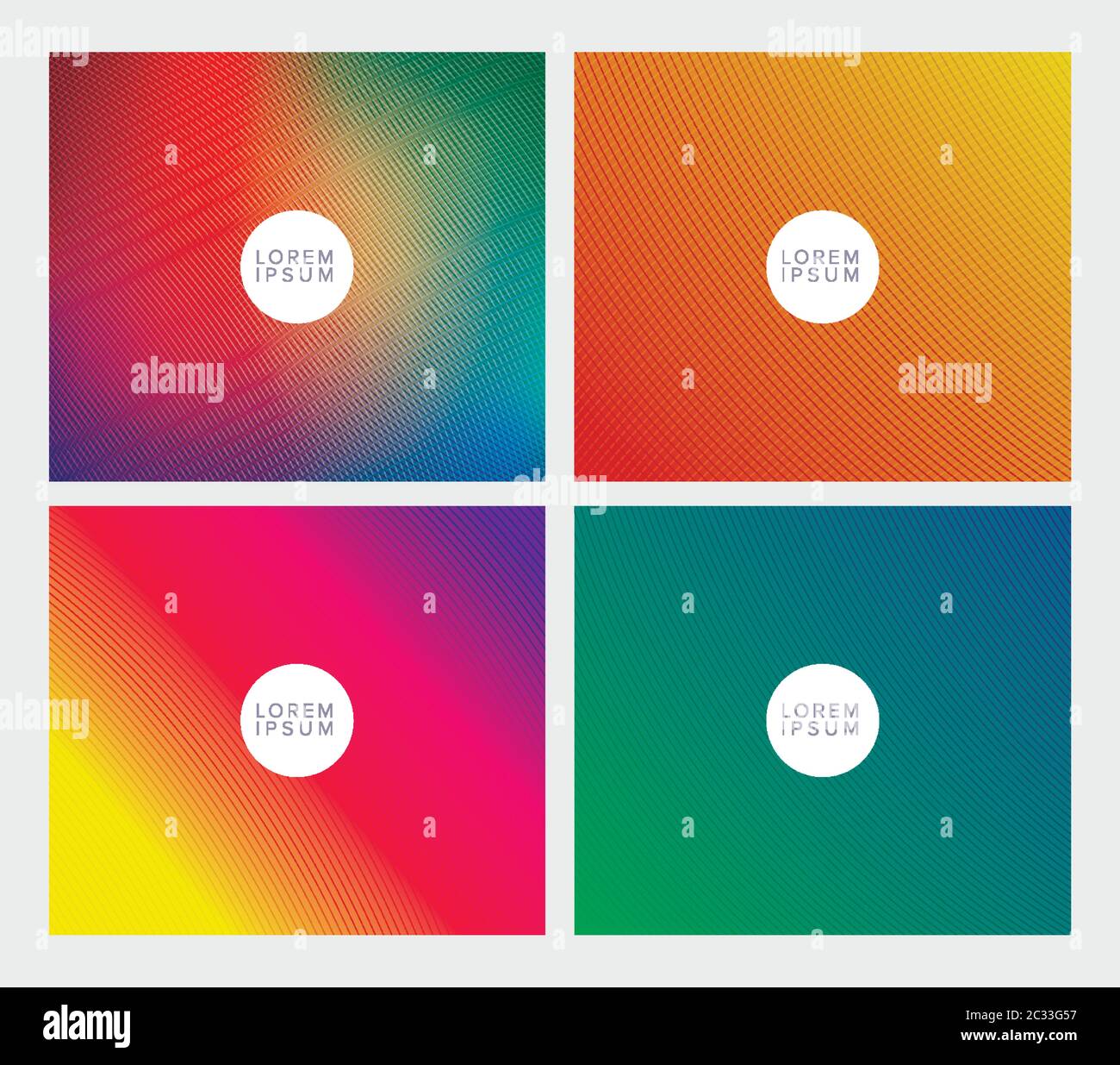 Colorful Gradient Backgrounds Frames With Circle Place For Text Abstract Texture Art And
