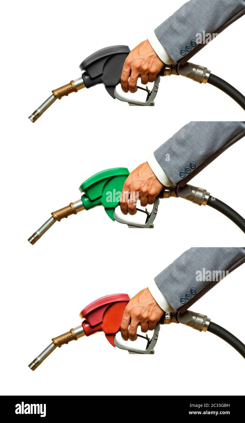 Green color fuel pump gun hi-res stock photography and images - Alamy