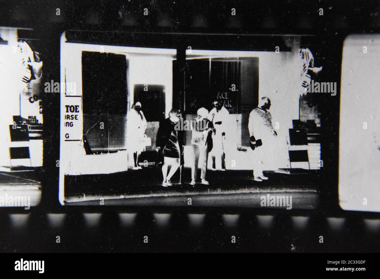 Fine 70s vintage contact print black and white extreme photography of a ...