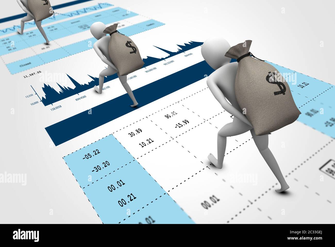 Business man with money bag Stock Photo - Alamy