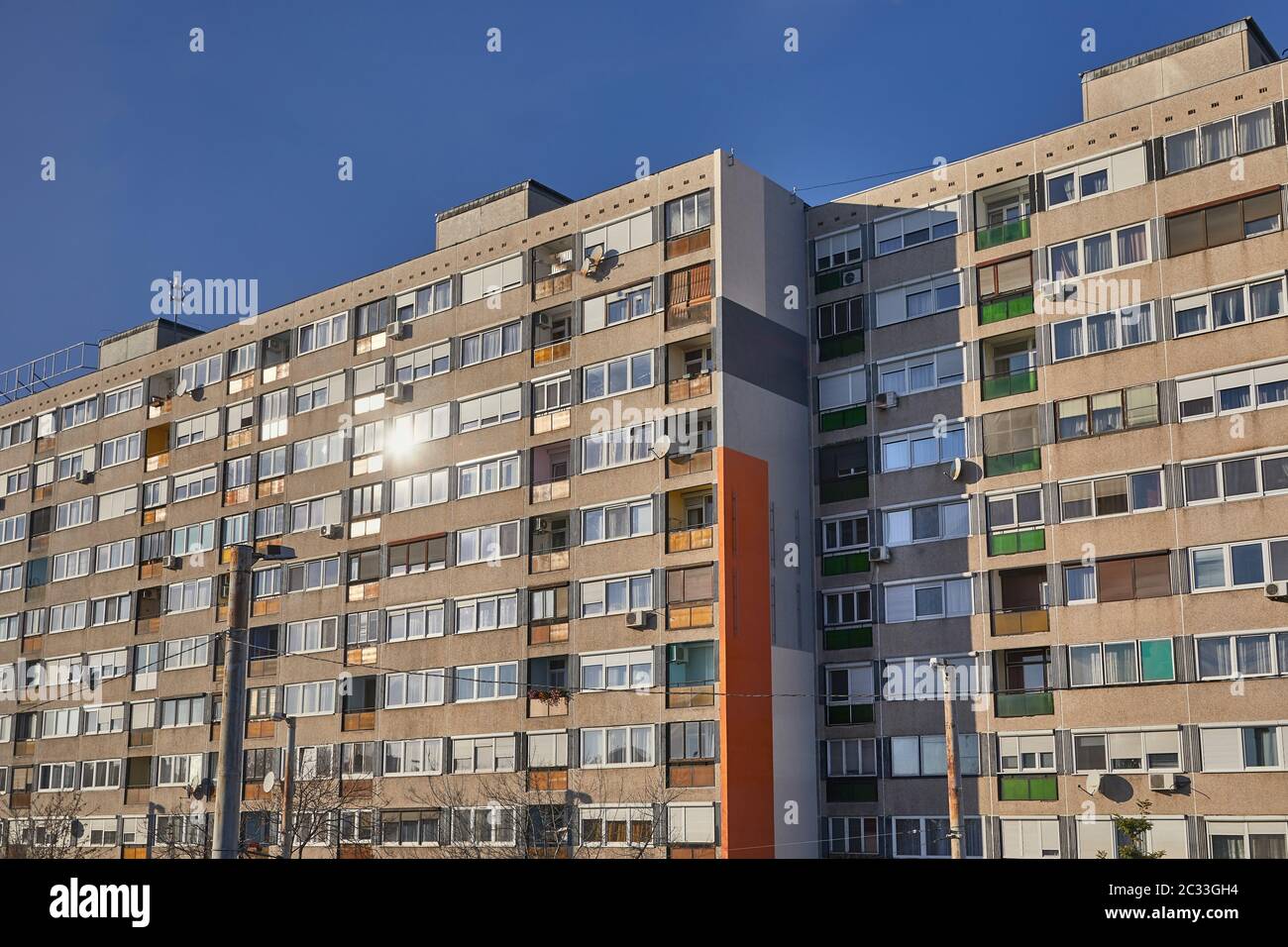 Residential building block with many flats Stock Photo - Alamy