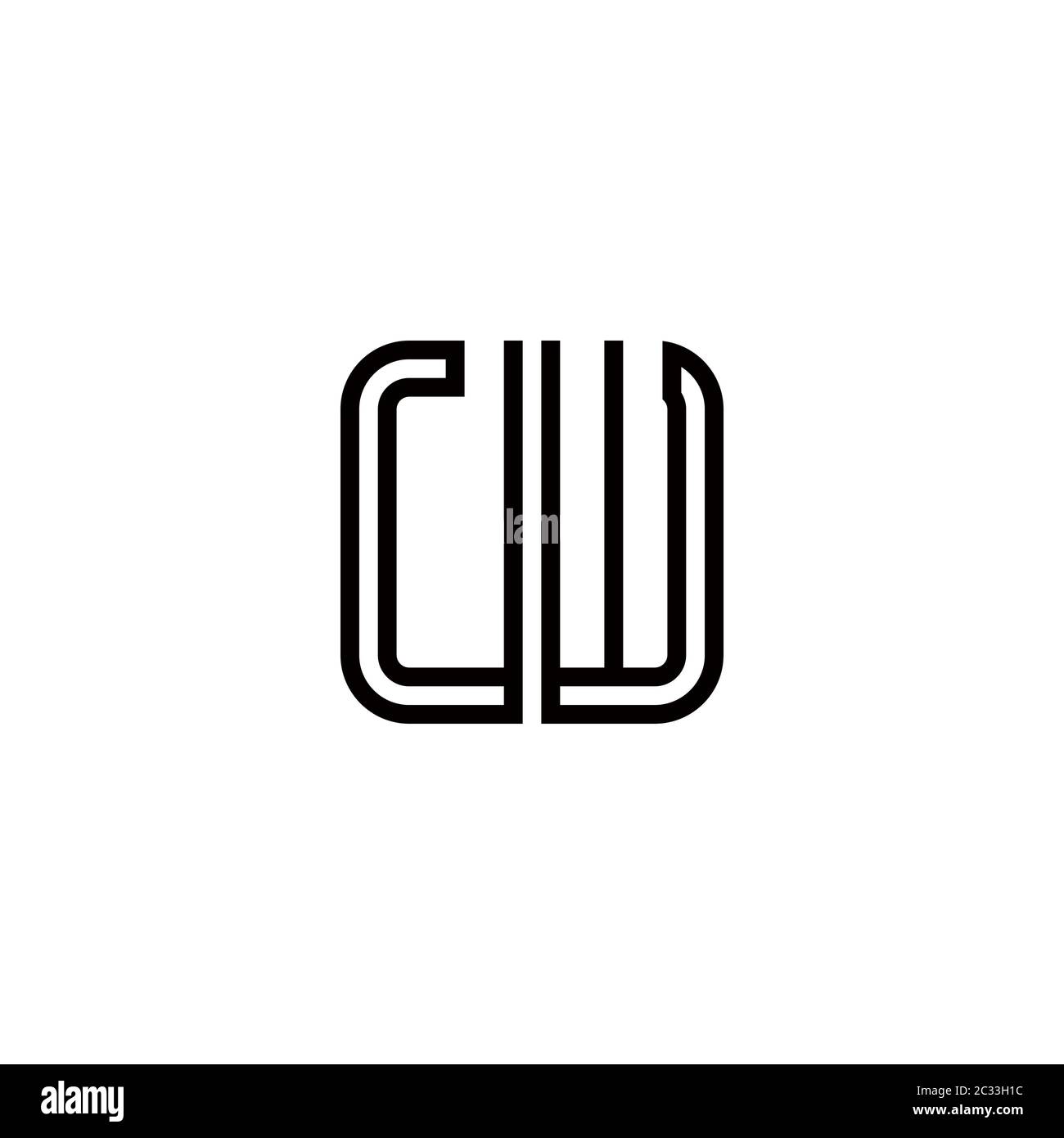 Uw logo vector vectors hi-res stock photography and images - Alamy