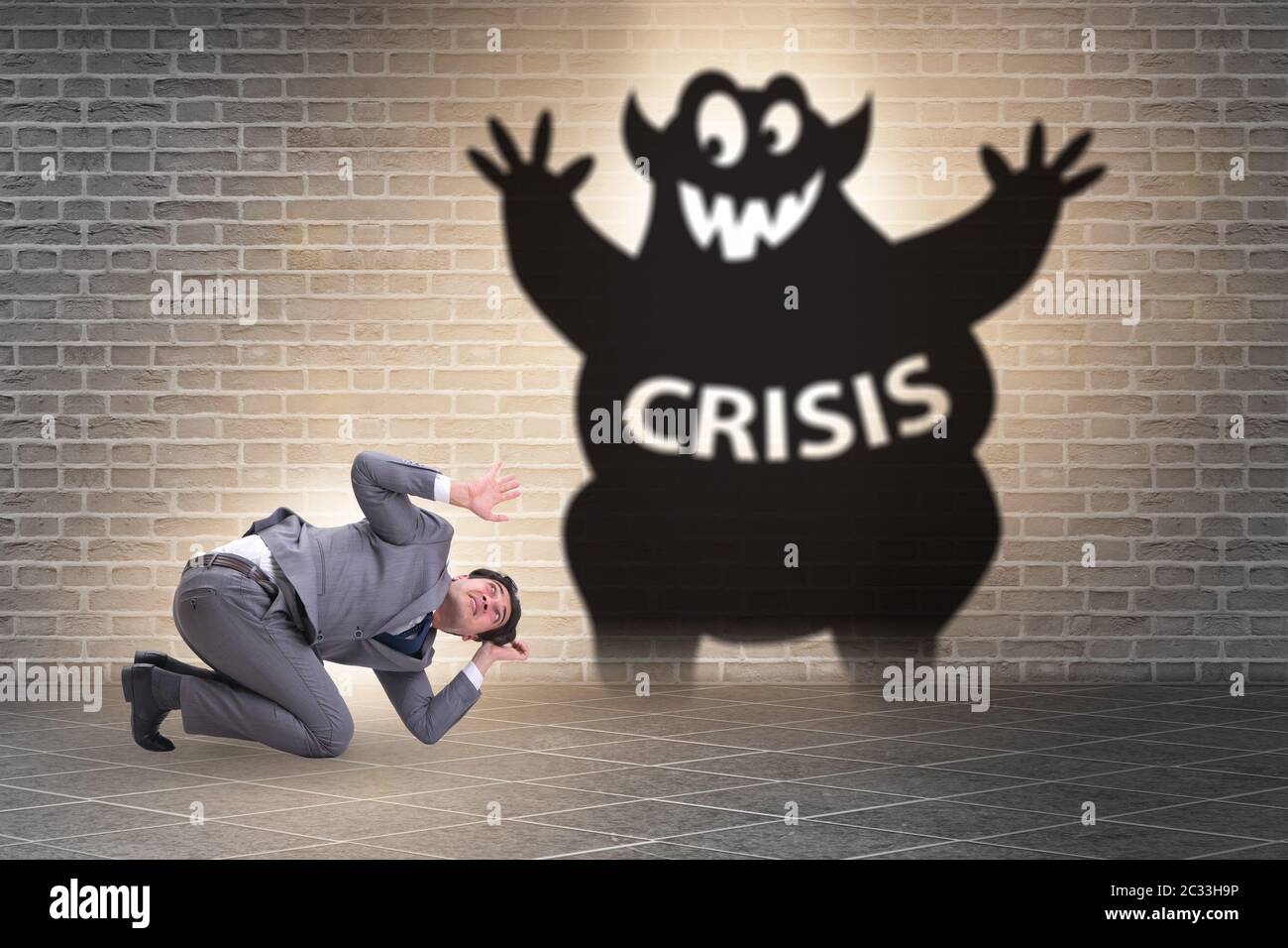 Businessman suffering from economic crisis hi-res stock photography and ...