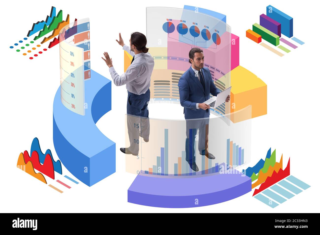 Trader working in technical visualization environment Stock Photo - Alamy