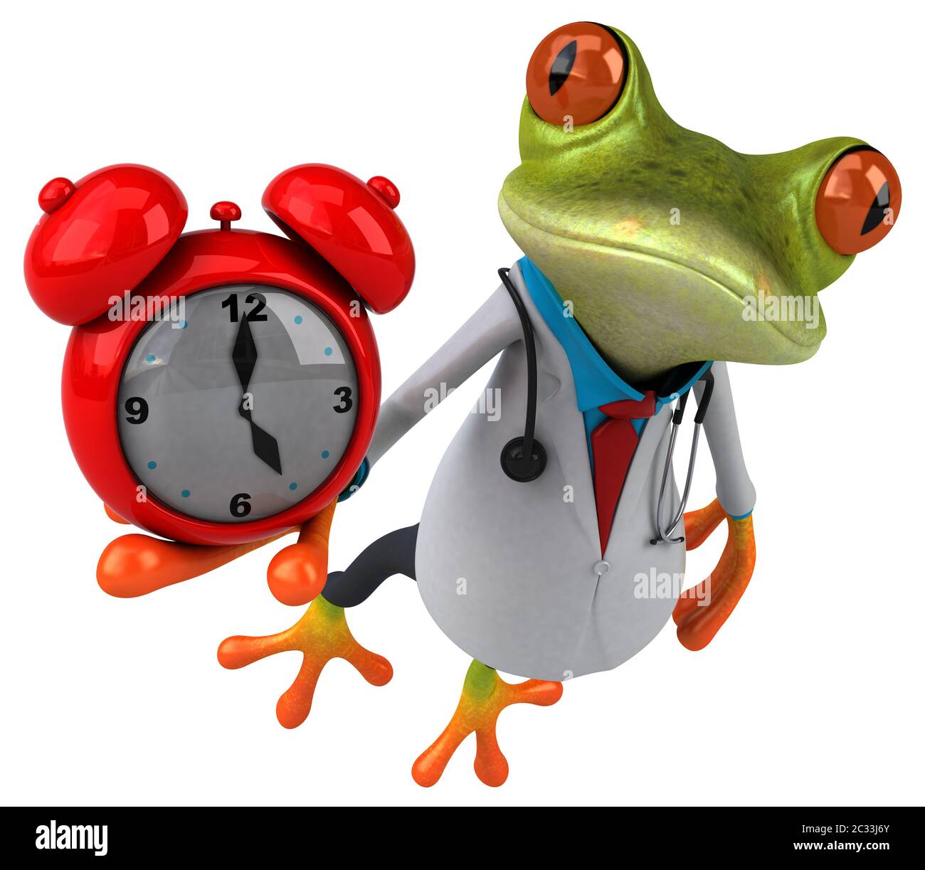 Frog doctor - 3D Illustration Stock Photo - Alamy