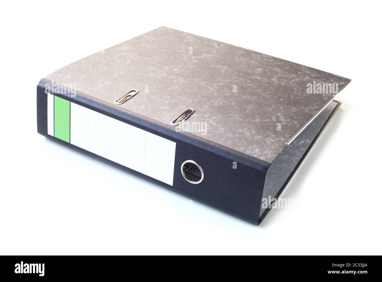 Empty Document Folder Isolated On White Stock Photo - Alamy