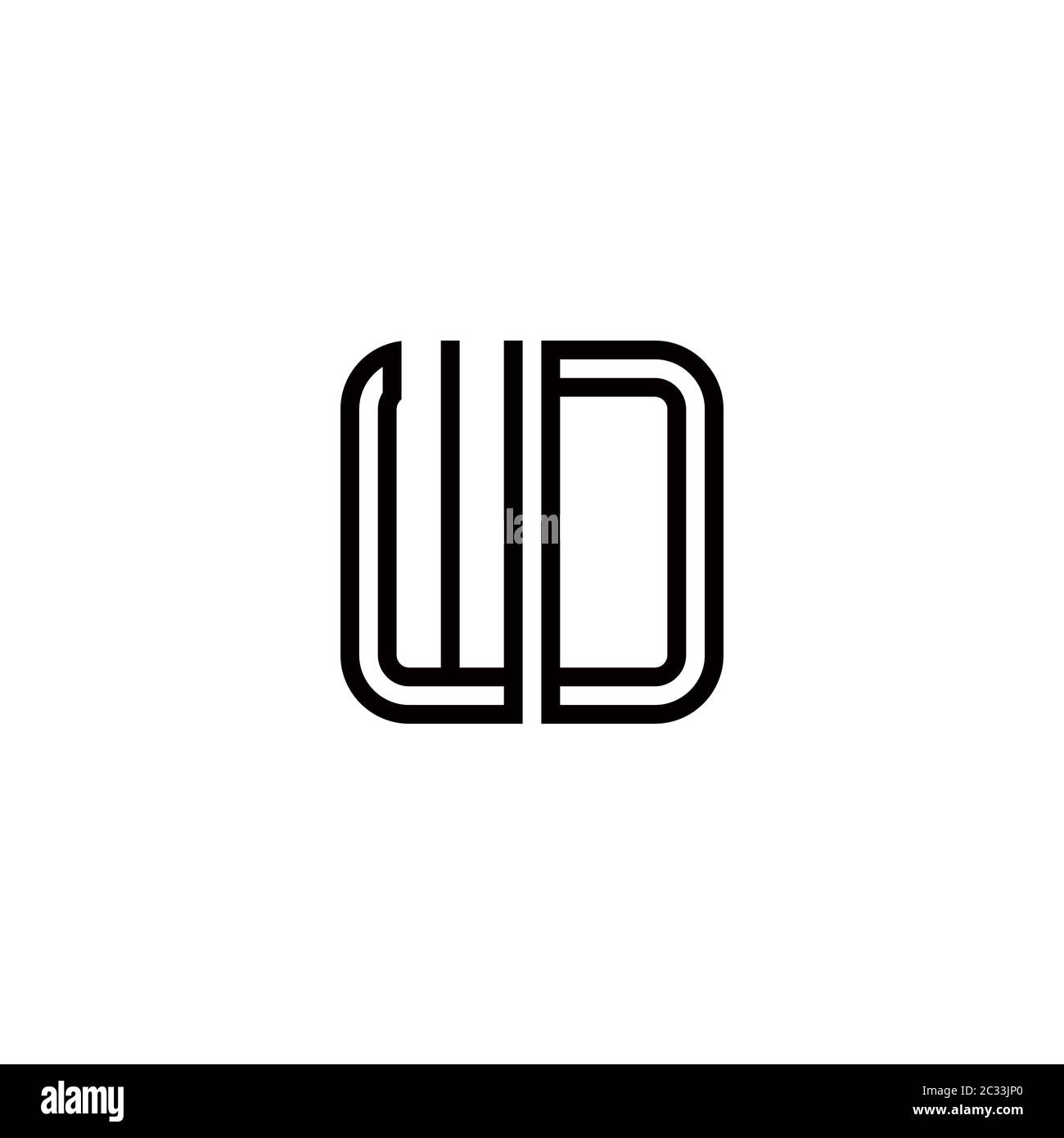 Letter wd logo hi-res stock photography and images - Alamy