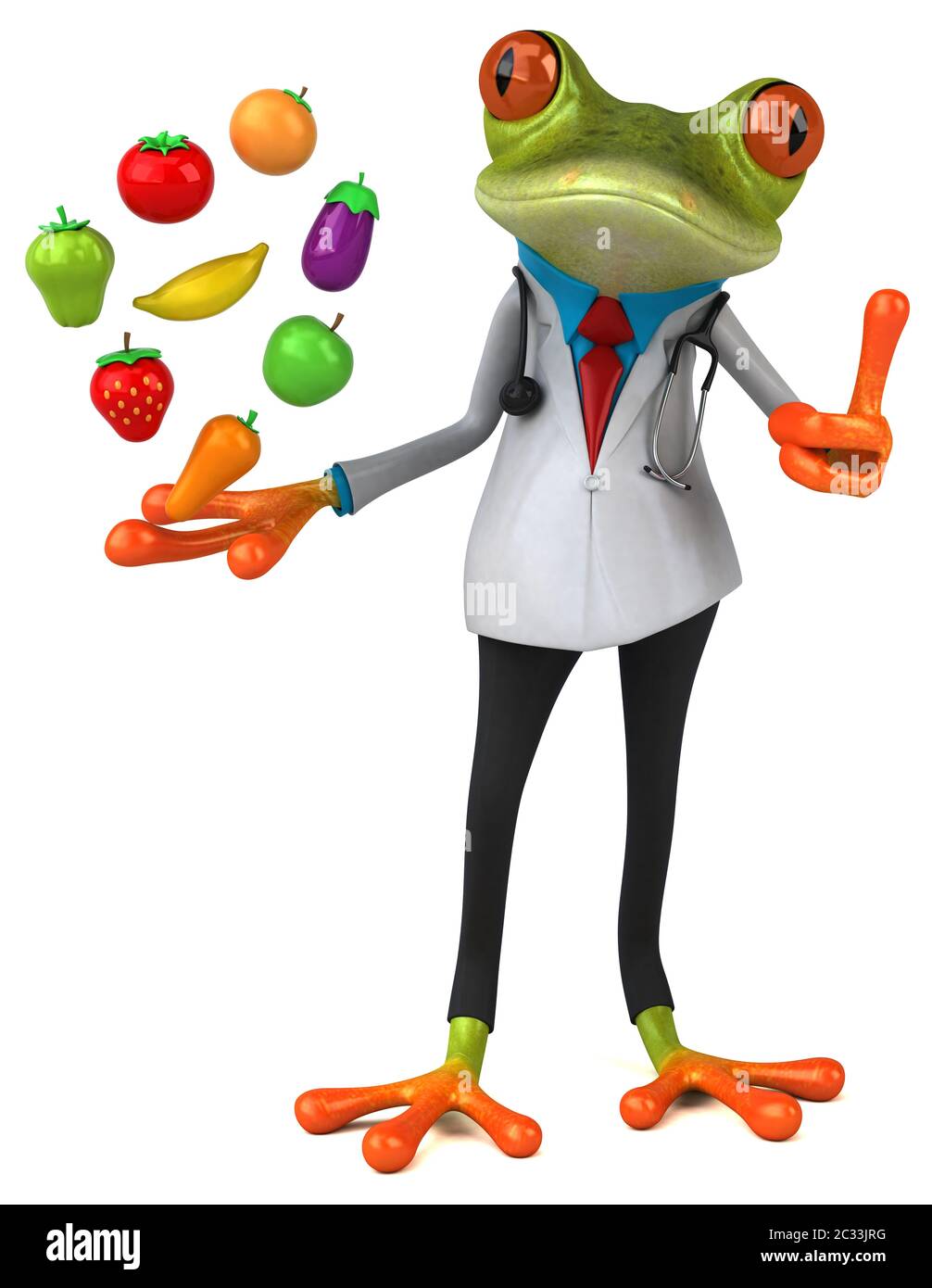 Frog doctor - 3D Illustration Stock Photo - Alamy