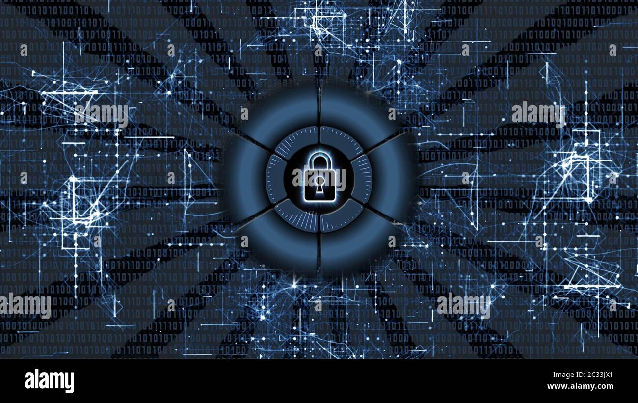 Creative backdrop - Cyber security or network protection Stock Photo ...