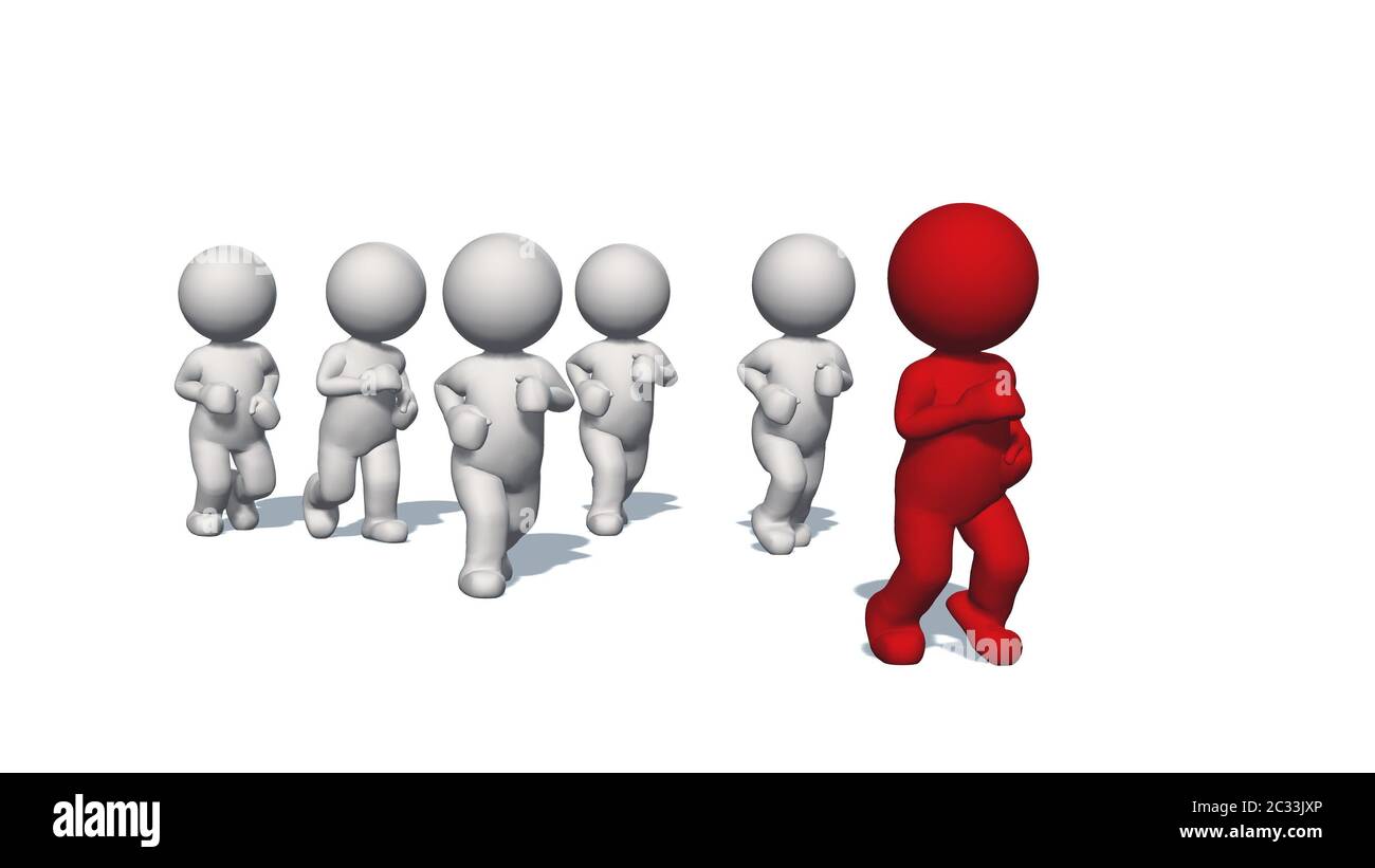 Figures run Cut Out Stock Images & Pictures - Alamy