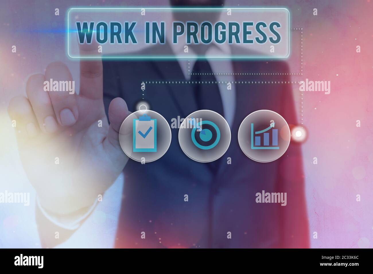 Writing note showing Work In Progress. Business concept for Ongoing ...