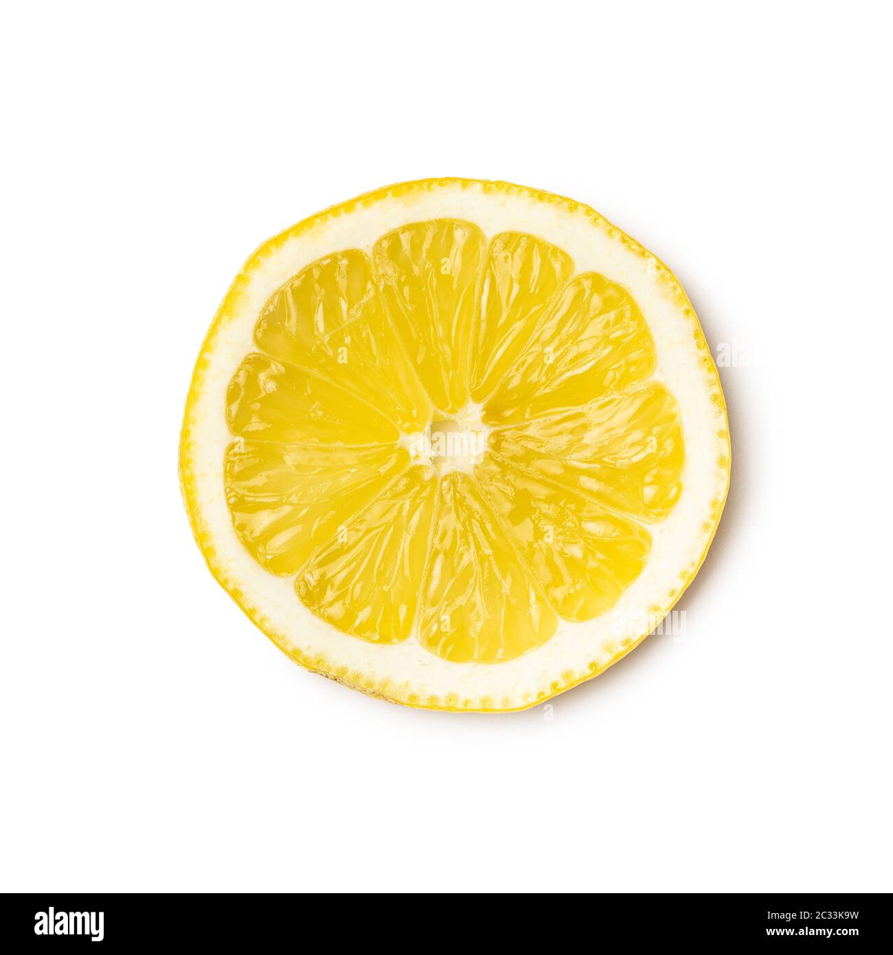Lemon sliced top view cutout hi-res stock photography and images - Alamy
