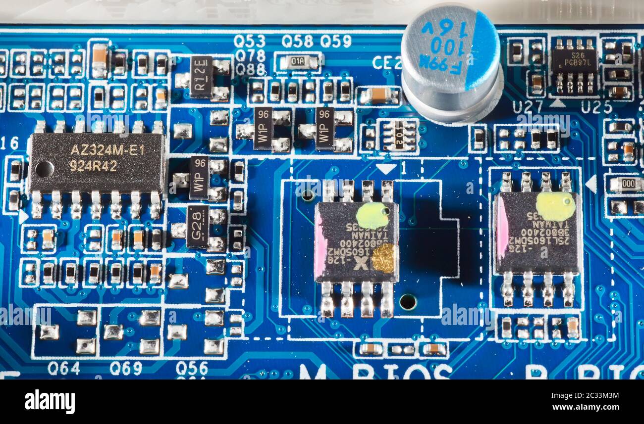 Computer parts layout hi-res stock photography and images - Alamy