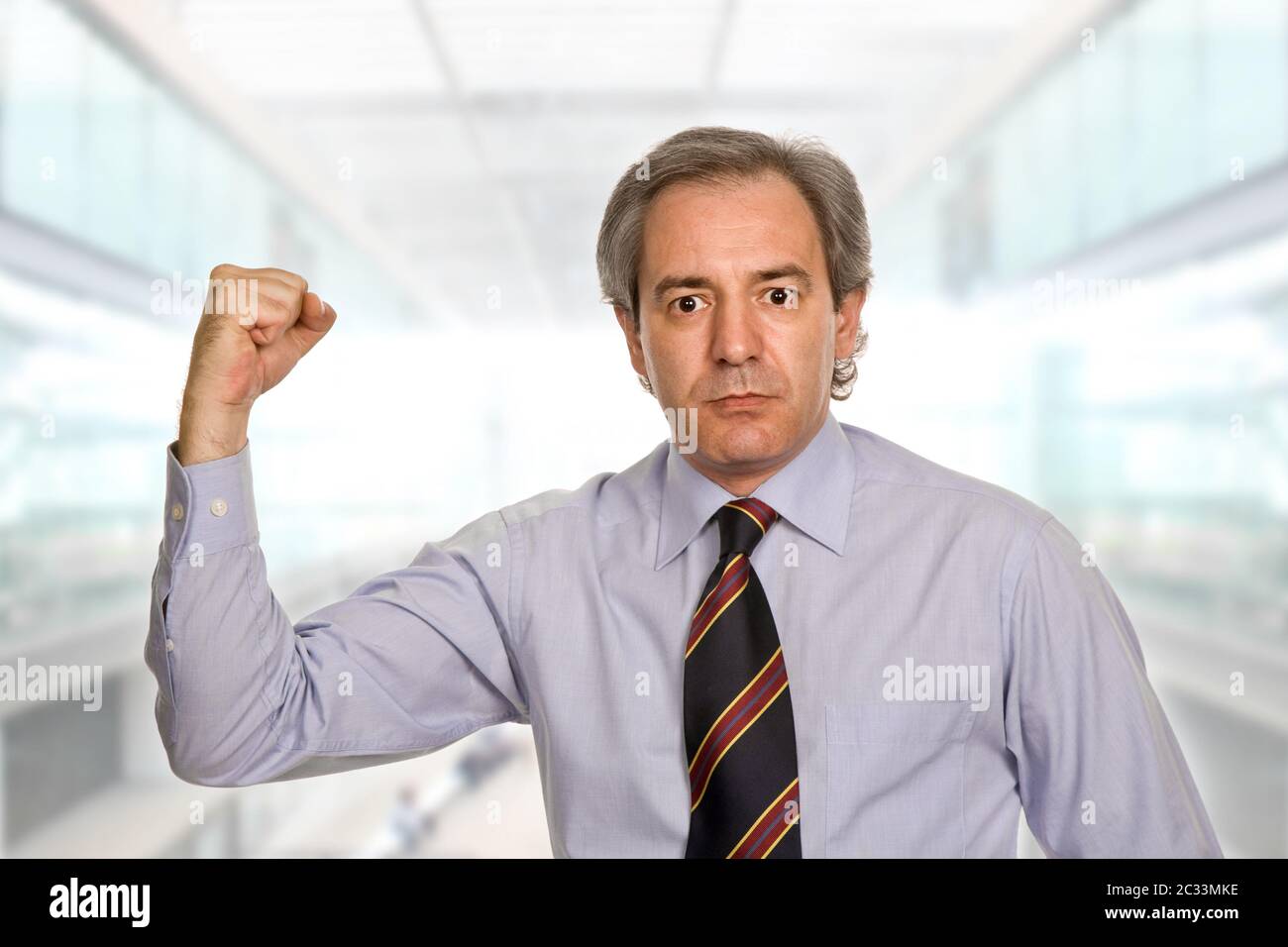 successful business man winning, at the office Stock Photo - Alamy