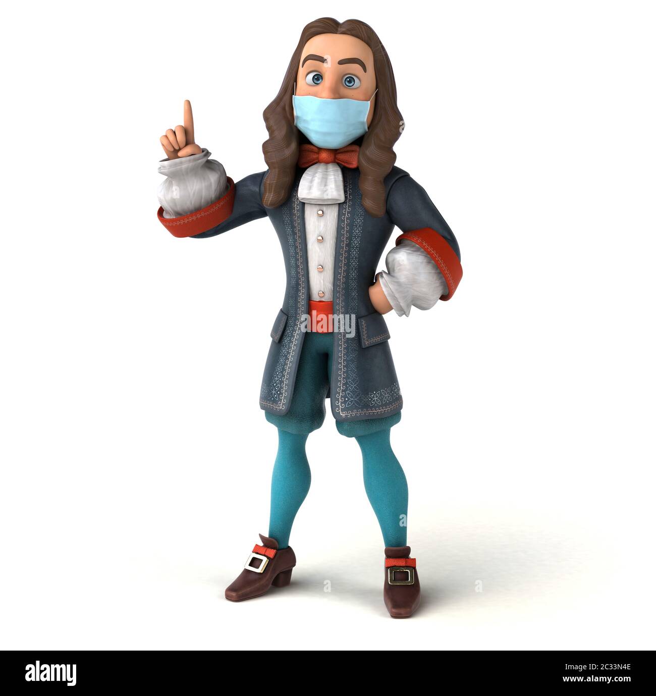 3D illustration of a cartoon character with a mask Stock Photo - Alamy