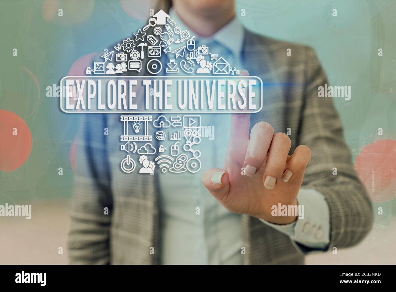 Word writing text Explore The Universe. Business photo showcasing Space ...