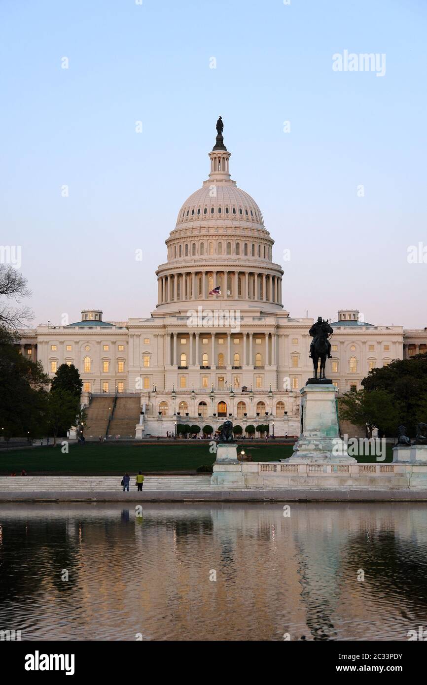 Capitol Hill at sunset Stock Photo - Alamy