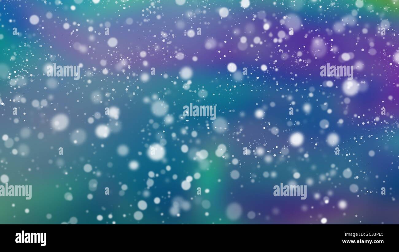 Holographic neon abstract background with snowfall effect Stock Photo ...
