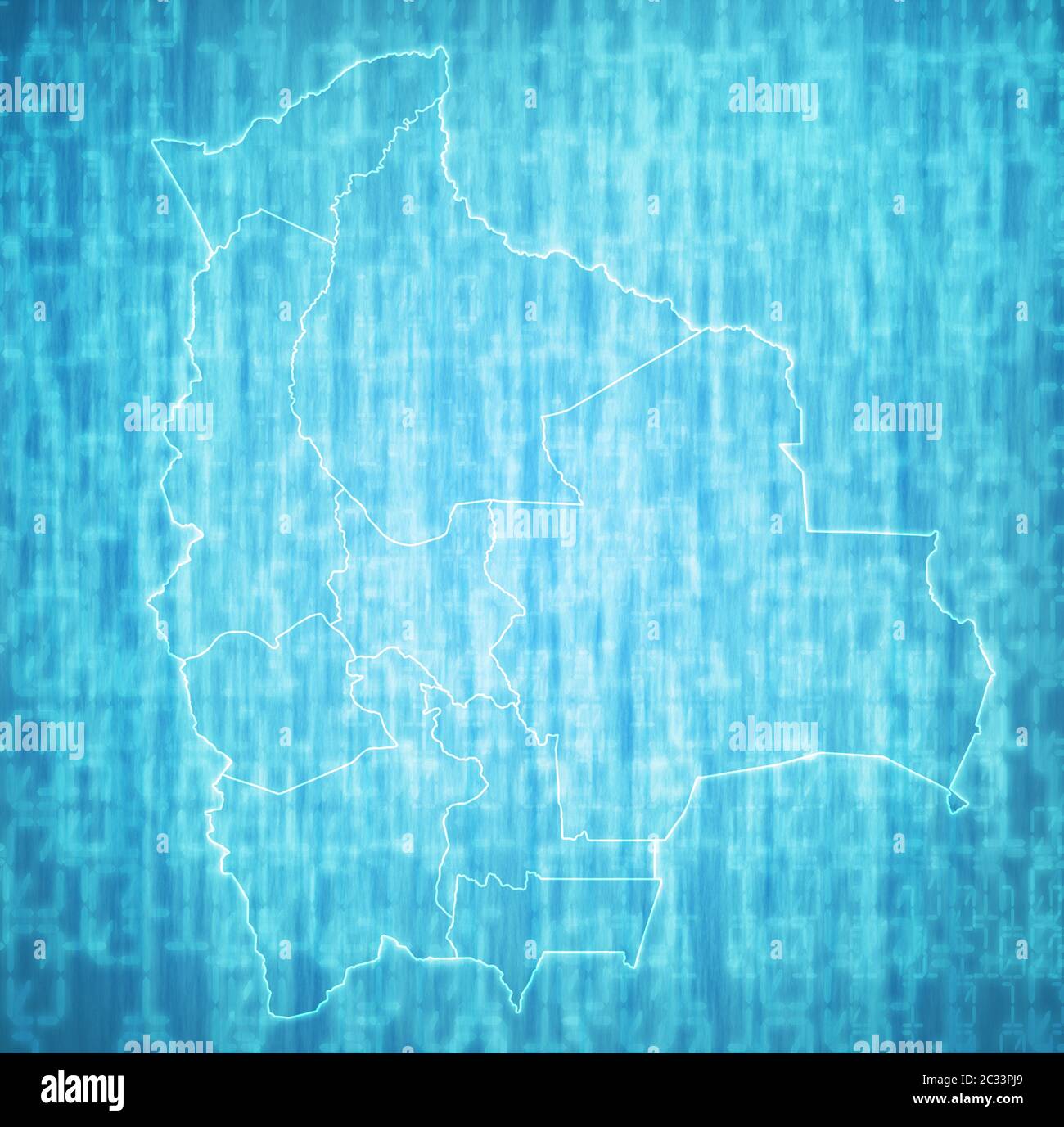 territories of regions on map with administrative divisions and borders ...