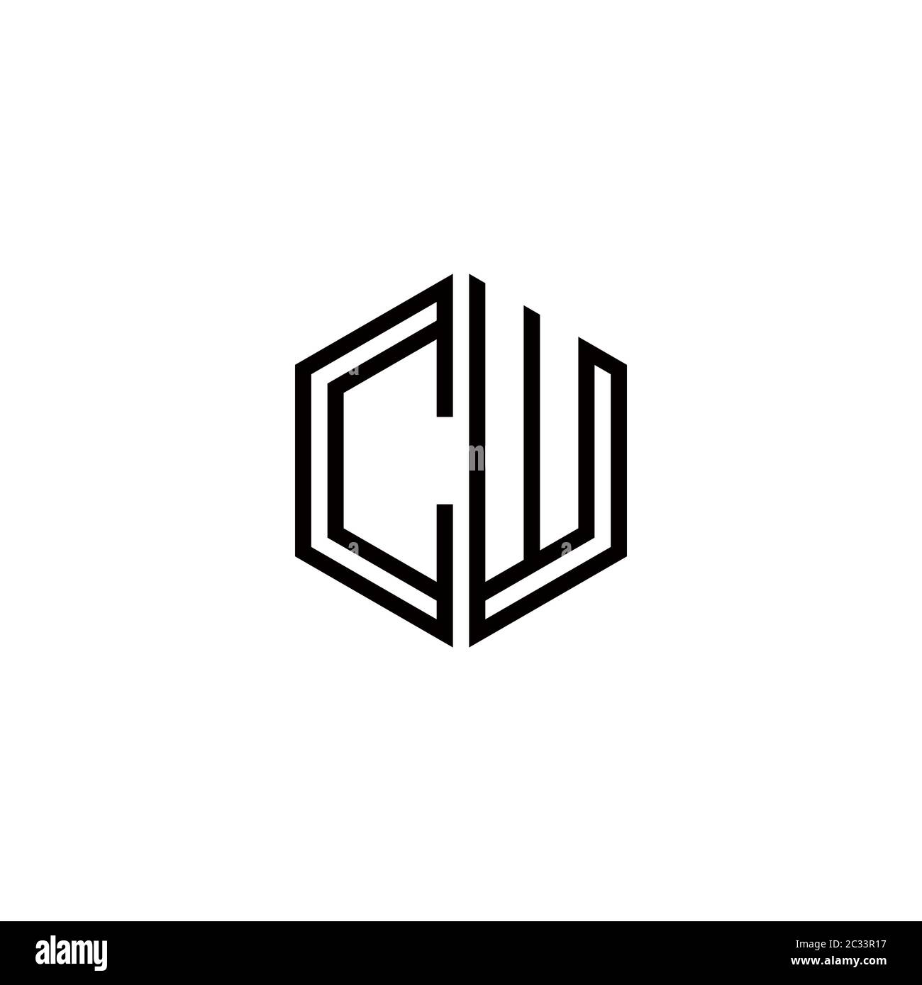 Cw logo vector vectors Stock Vector Images - Alamy