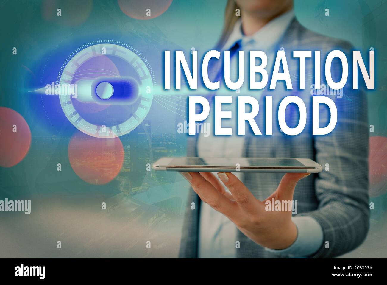 Text sign showing Incubation Period. Business photo showcasing time ...
