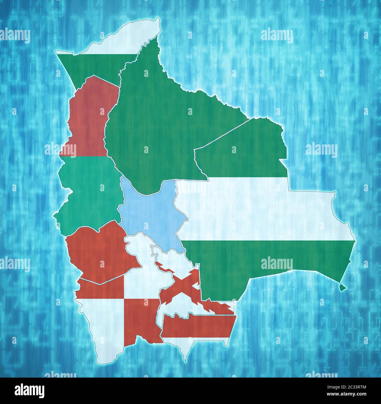 territory and flags regions on map with administrative divisions and ...