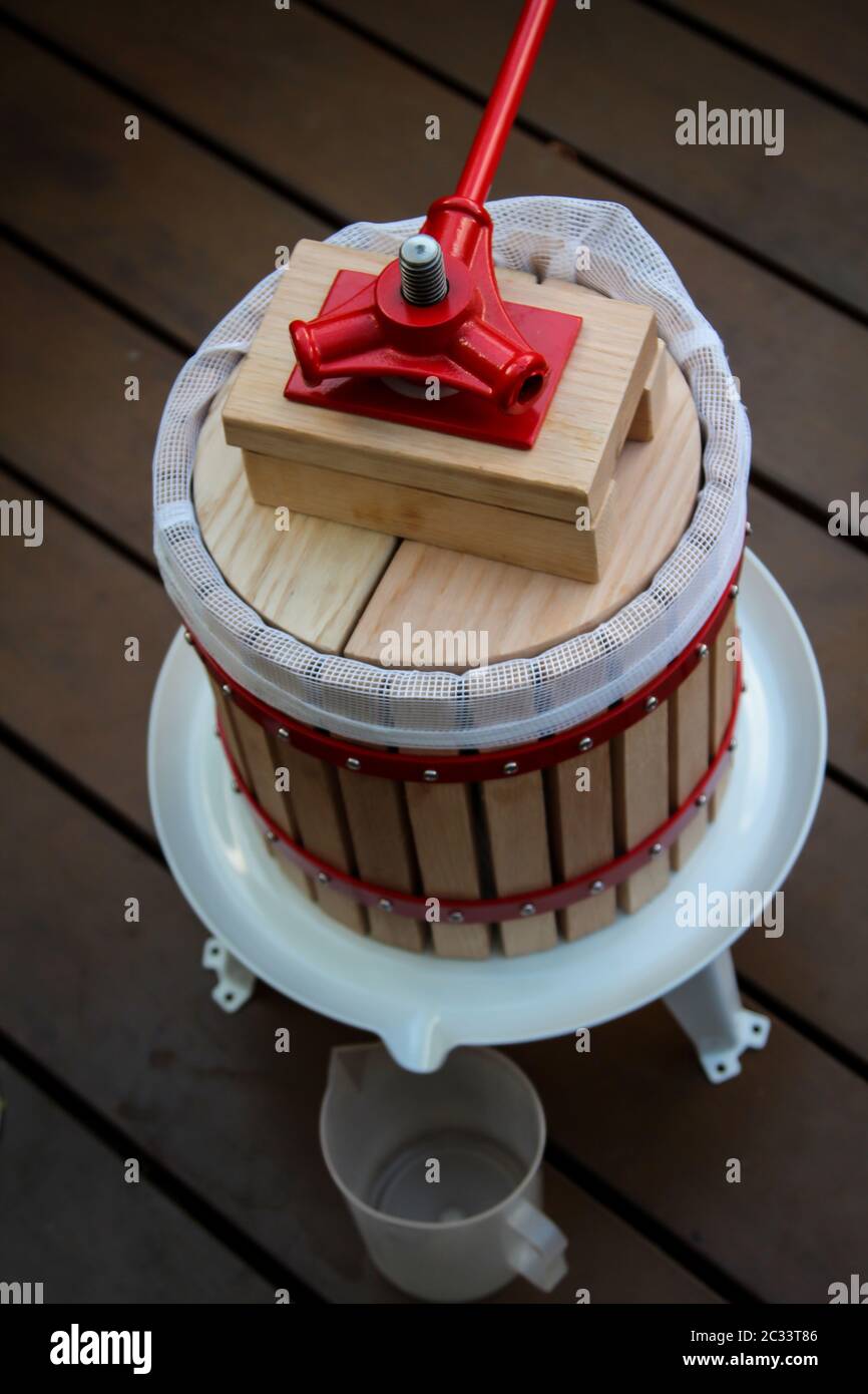 Details Detailed views of the winemaking, wine press Stock Photo - Alamy