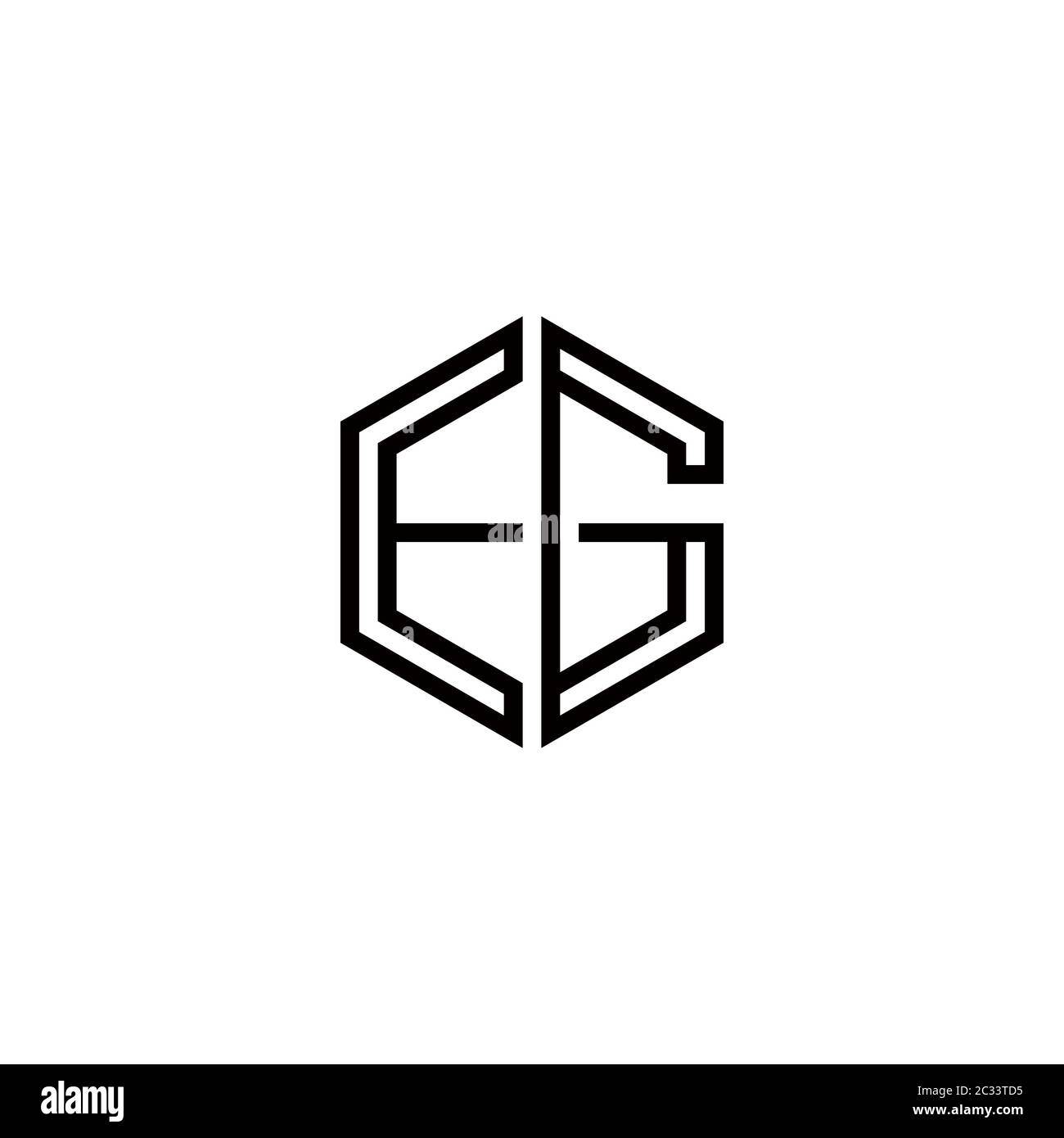 Letter Eg Logo High Resolution Stock Photography and Images - Alamy