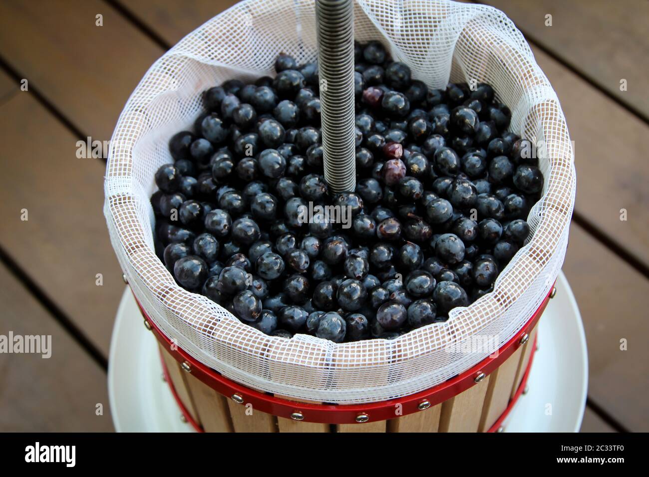 Details Detailed views of the winemaking, wine press Stock Photo - Alamy