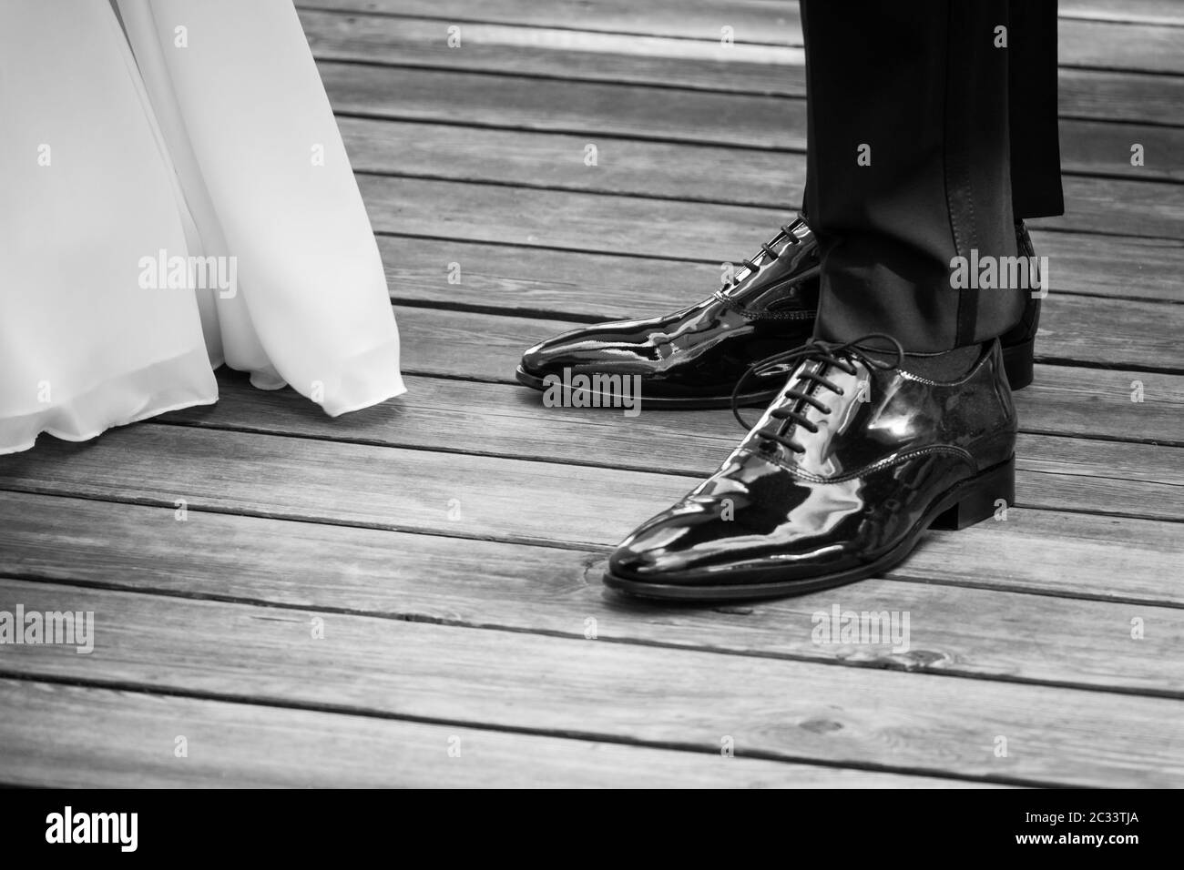 Feet woman varnish Black and White Stock Photos & Images - Alamy