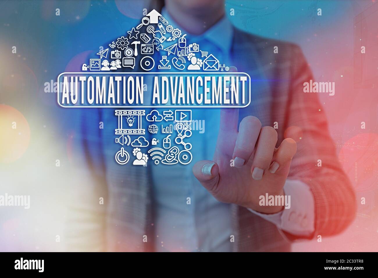 Word writing text Automation Advancement. Business photo showcasing ... Word writing text Automation Advancement. Business photo showcasing ...