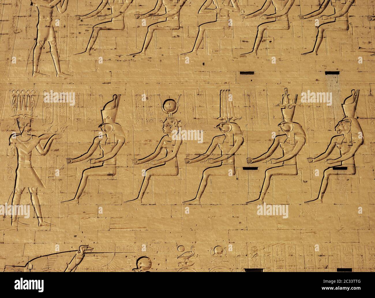Hieroglyphic carvings in ancient temple Stock Photo - Alamy