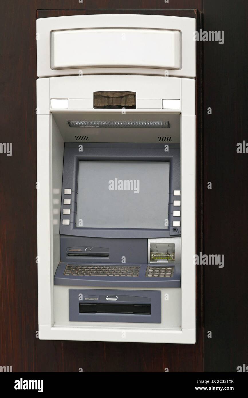 Automated Teller Machine With Keyboard Stock Photo - Alamy