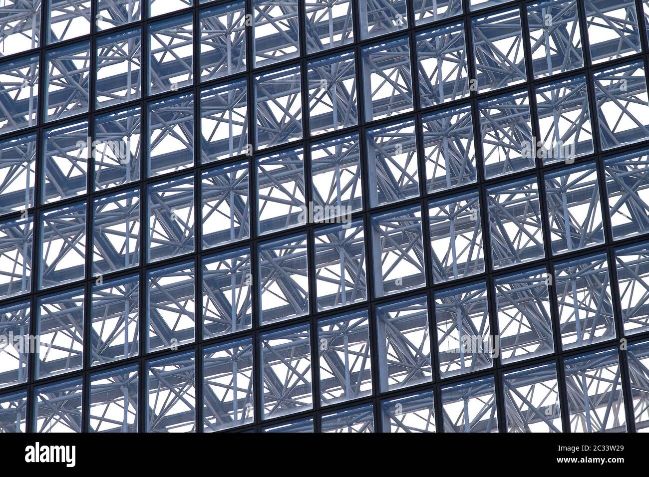 Diagonal lines at glass and metal building structure Stock Photo - Alamy