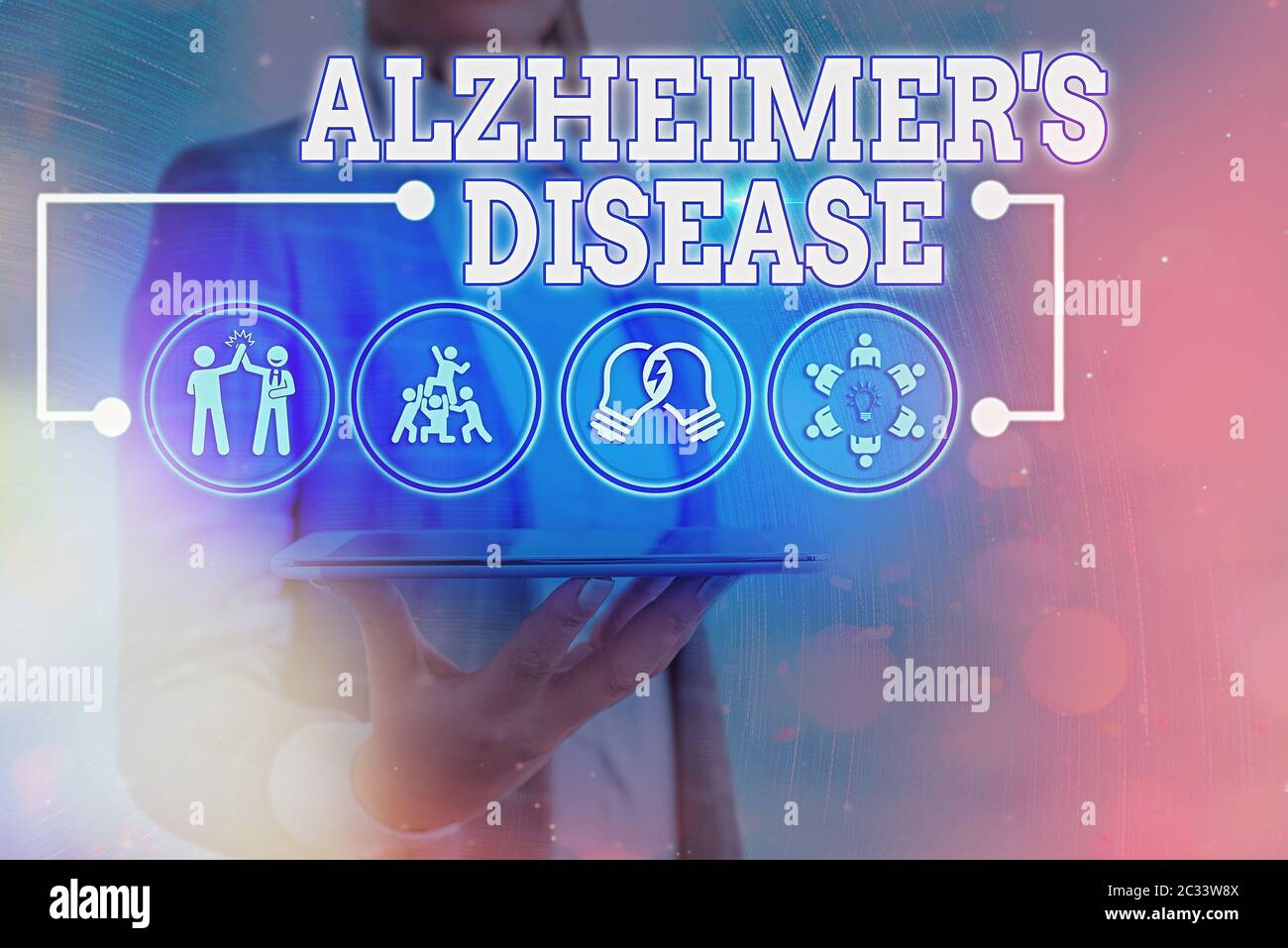 Text sign showing Alzheimers Disease. Business photo text irreversible ...