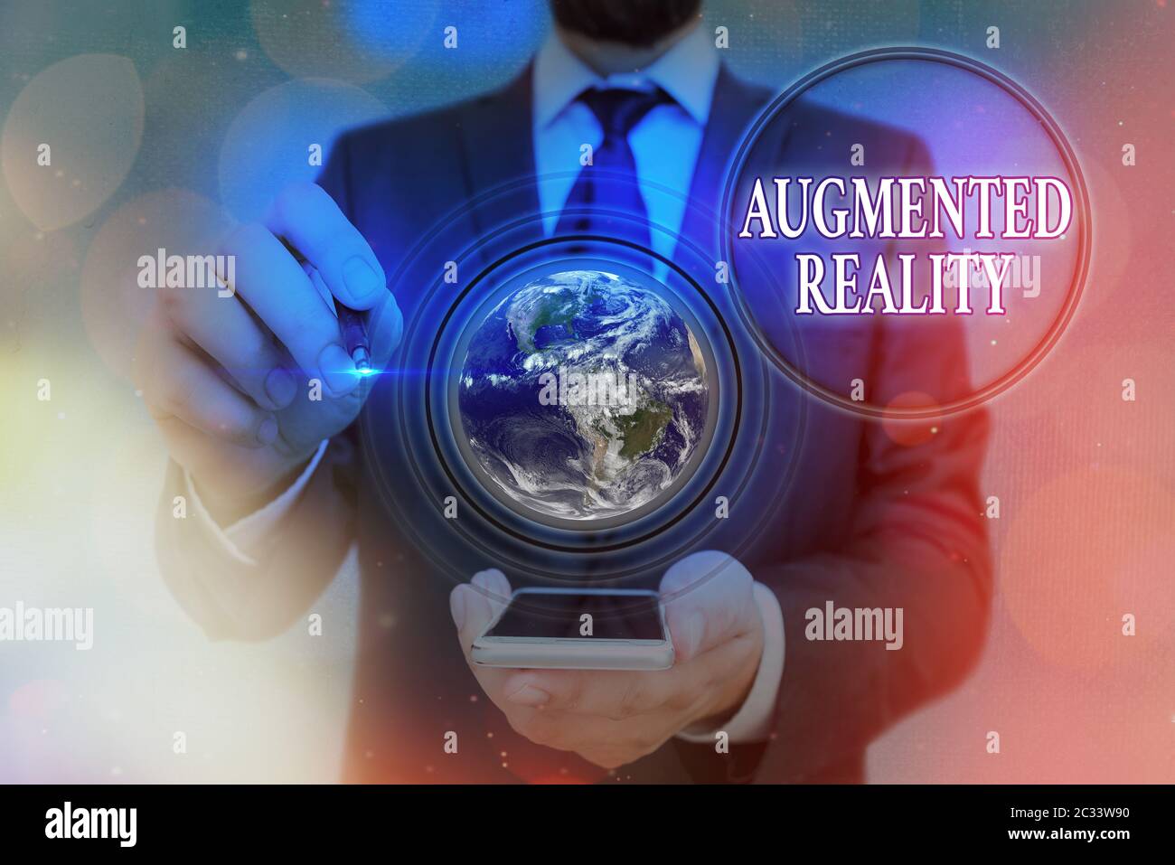 Word writing text Augmented Reality. Business photo showcasing ...