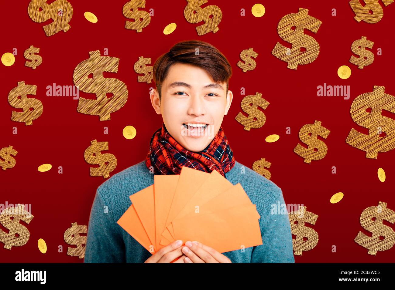 Asian young man celebrating hi-res stock photography and images - Alamy