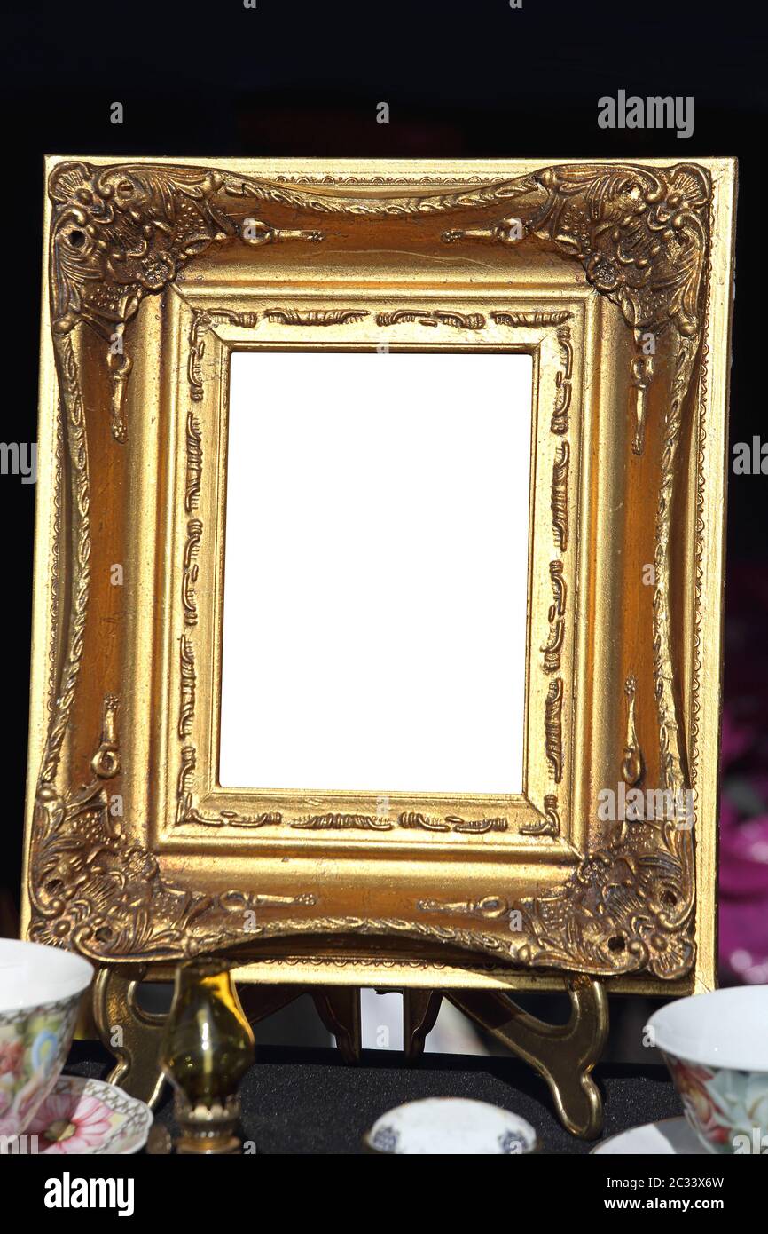 Medieval golden frame hi-res stock photography and images - Alamy