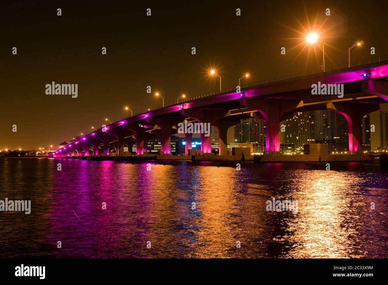 Bridge in Miami Stock Photo - Alamy