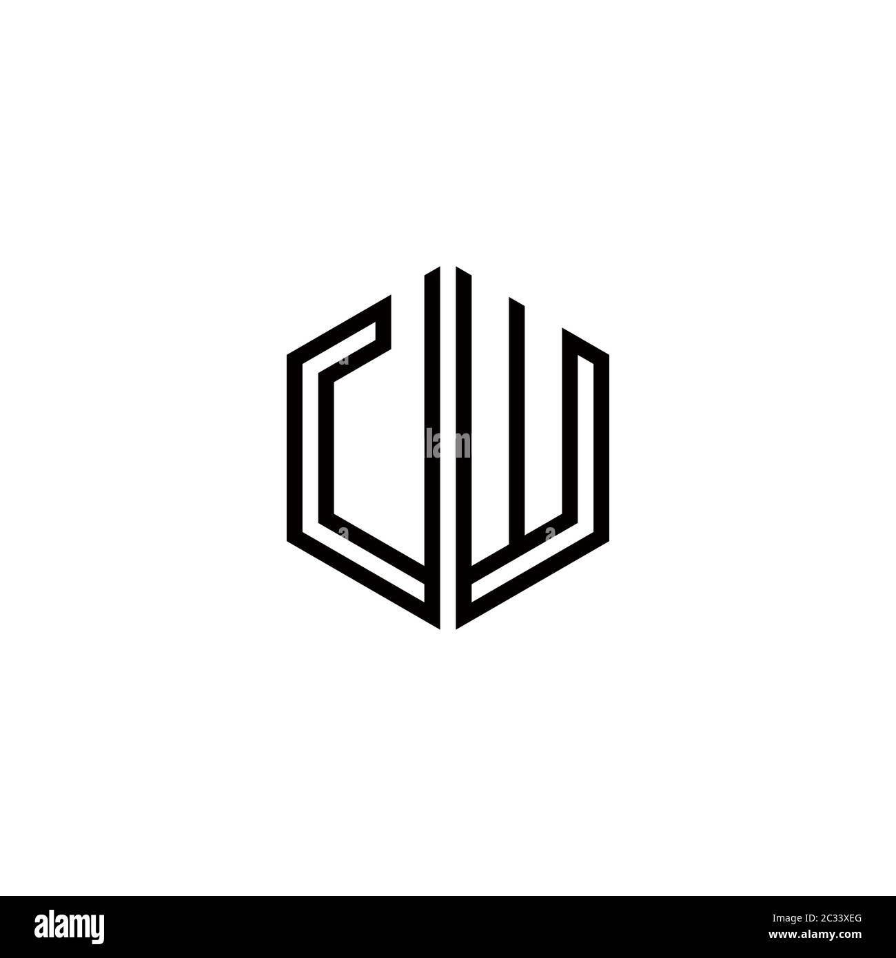 Uw logo vector vectors hi-res stock photography and images - Alamy